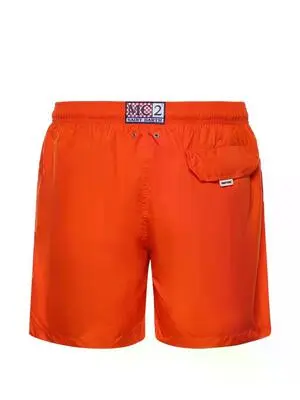 MC2 SAINT BARTH Logo-patch Swim Shorts - Orange