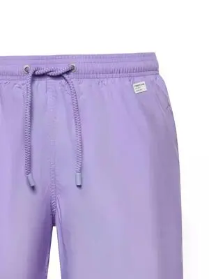 MC2 SAINT BARTH Logo-patch Drawstring Swim Shorts - Purple