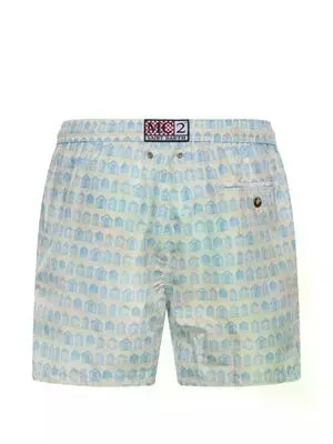 MC2 SAINT BARTH Printed Swim Shorts - Neutrals