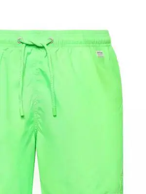 MC2 SAINT BARTH Logo-patch Swim Shorts - Green