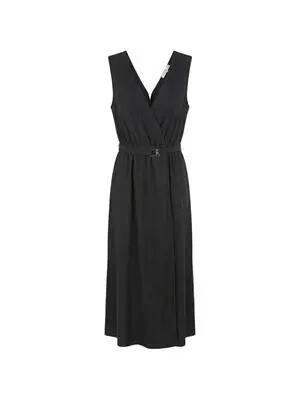 Patrizia Pepe Belted Wrap-design Midi Dress