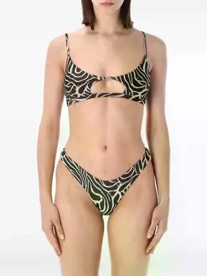 MATINEE Zebra-pattern Bikini - Black