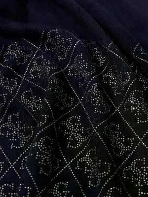 Guess Rhinestone-embellished Geometric-pattern Scarf