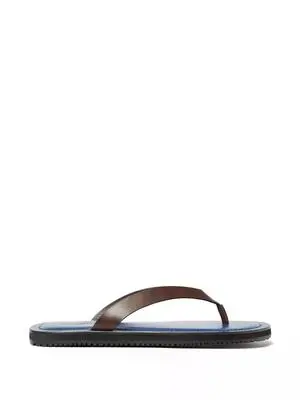 SCAROSSO Ascanio Leather Sandals - Blue
