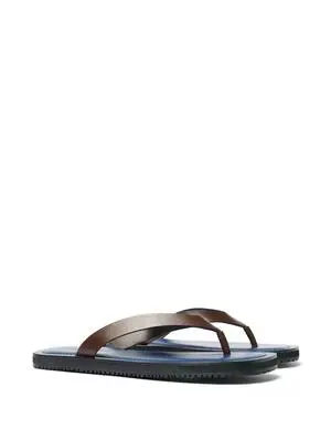 SCAROSSO Ascanio Leather Sandals - Blue