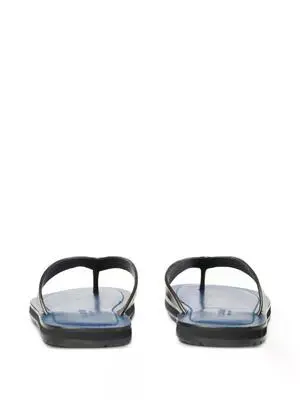 SCAROSSO Ascanio Leather Sandals - Blue