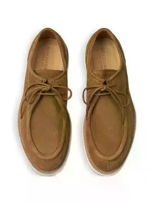 SCAROSSO Damiano Lug-sole Derby Shoes - Brown