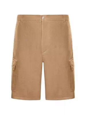 120% Lino Belted Shorts For Men