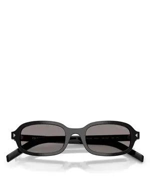 Prada Pr Oval Sunglasses, 50mm - Black