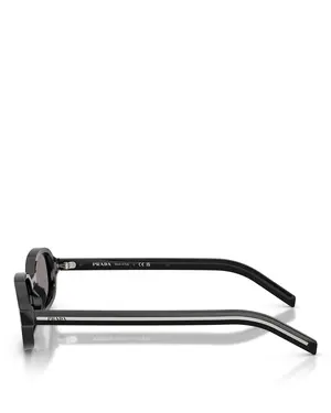 Prada Pr Oval Sunglasses, 50mm - Black