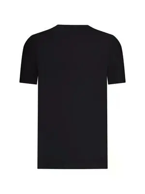 120% Lino Crew-neck T-shirt - Black