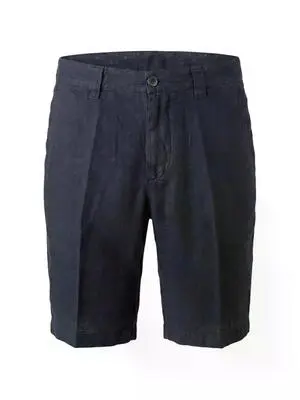 120% Lino Button Detailed Shorts For Men