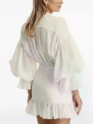SOFIA ERHAN Ammoudi Ruffled Mini Dress