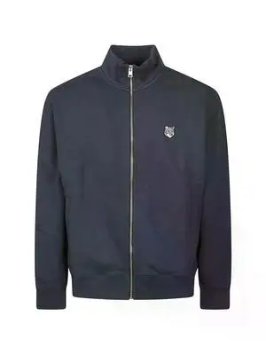 Maison Kitsuné Fox Head Zip-up Sweatshirt - Blue