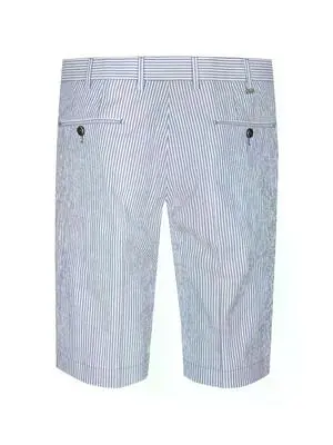 PT TORINO Button-fastening Striped Cotton Shorts