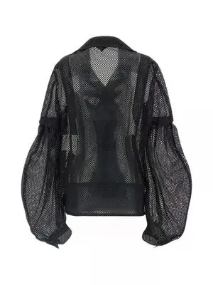 Comme Des Garçons Balloon-sleeve Mesh Jacket