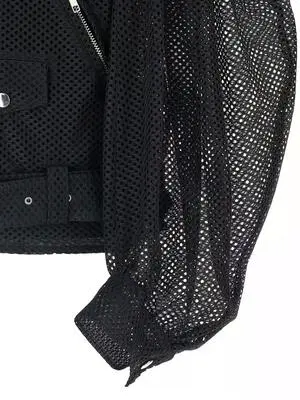 Comme Des Garçons Balloon-sleeve Mesh Jacket