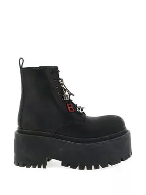 Balenciaga Strike Charm-embellished Ankle Boots