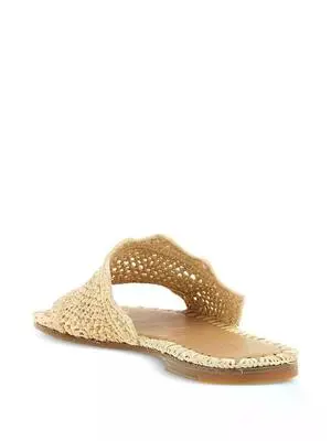 ODISSI Lucia Woven Raffia Sandals