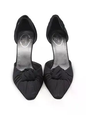 Prada Twisted-bow D'orsay Heeled Pumps
