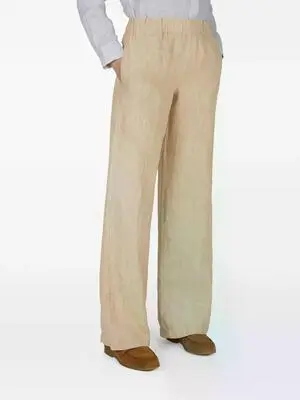 Paul & Shark Linen Palazzo Pants - Neutrals
