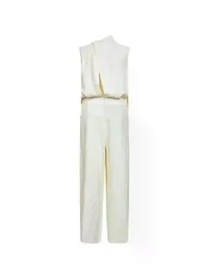 Brunello Cucinelli Sequin-embellished Pinstriped Jumpsuit
