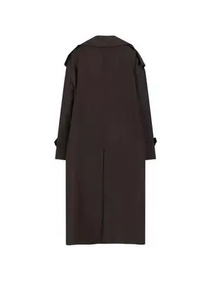 THE FRANKIE SHOP Dursley Double-breasted Trench Coat - Brown