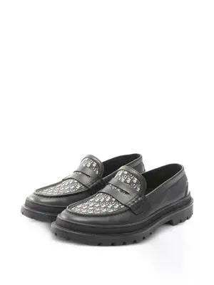 Dior 2010s Oblique Explorer Loafers - Black