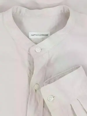 KAPTAIN SUNSHINE Band-collar Cotton Shirt