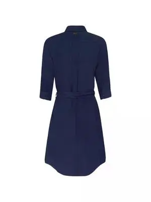 Vilebrequin Ludovie Belted Linen Shirt Midi Dress