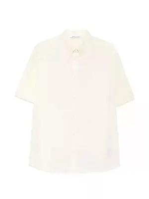 Études Studio Button-down Short-sleeve Cotton Shirt - Neutrals