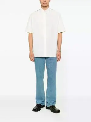 Études Studio Button-down Short-sleeve Cotton Shirt