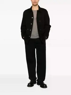 Études Studio Rivet-detailed Worker Jacket - Black