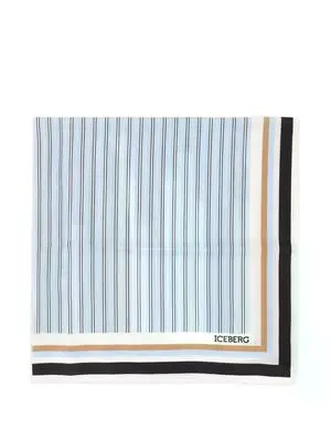 Iceberg Stripe-print Scarf - Blue