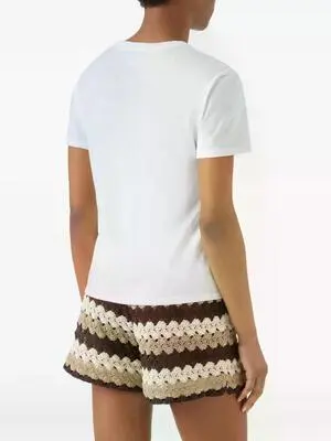 MC2 SAINT BARTH Embroidered Cotton T-shirt