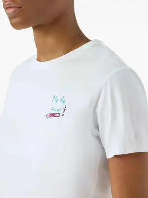 MC2 SAINT BARTH Embroidered Cotton T-shirt