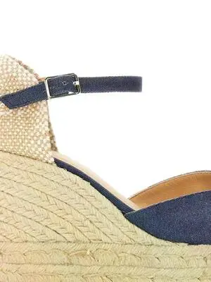 CastaÑer Bianca Wedge Sandals - Blue