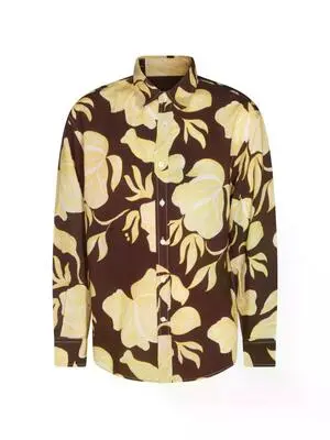 Altea Floral-print Shirt - Brown