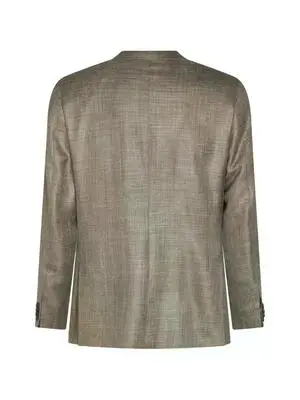 Canali Single-breasted Blazer - Brown