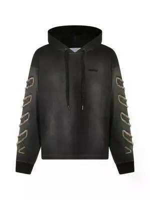 Off-White Diagonals Frayed Hoodie