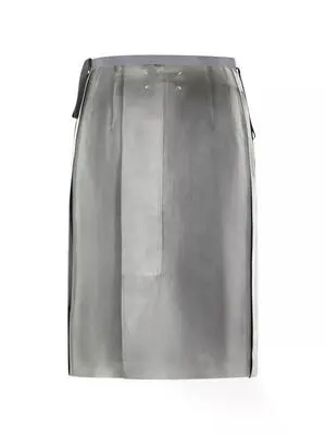 MAISON MARGIELA Reverse-effect Straight Skirt - Grey