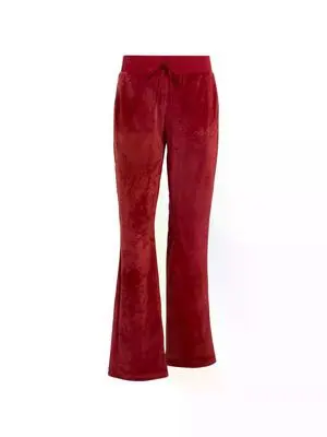 Adidas Velour Tracksuit - Red