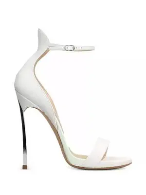 Women's White Open Toe Heels