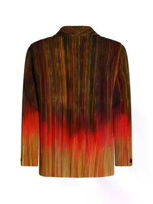 Issey Miyake Pleated Blazer - Red