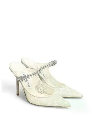 JIMMY CHOO Crystal-embellished Heeled Pumps