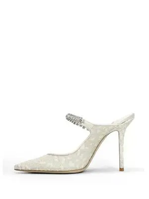 JIMMY CHOO Crystal-embellished Heeled Pumps