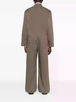 AMOMENTO Button-up Long-sleeve Jumpsuit