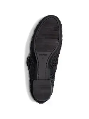 Bernardo Borden Woven Ballet Flats - Black