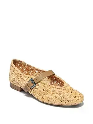 Bernardo Borden Woven Ballet Flats - Neutrals