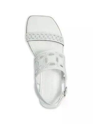 Bernardo Cutout Strap Sandals - White